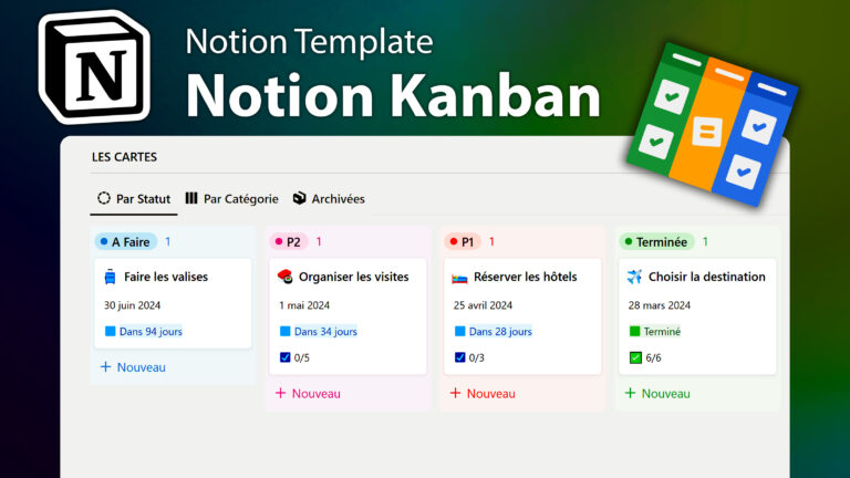 Notion Template : Notion Kanban Pour La Gestion De Vos Projets